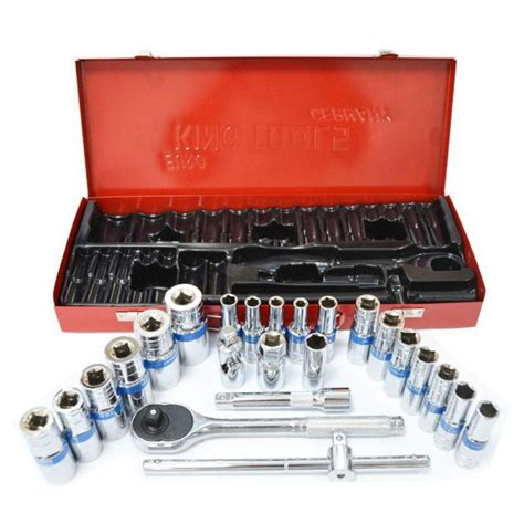 1 2 Inch Drive 24 Pieces Ratchet And Socket Set Luneot
