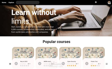 E Learning Platform مستقل