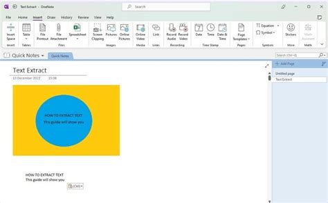 HowTo Extract Text From An Image Using Microsoft OneNote AIT
