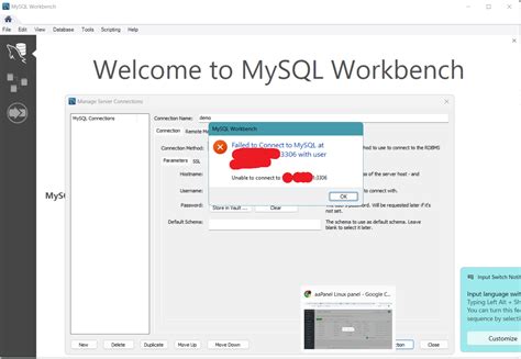 Connecting Aapanels Mysql Database To Mysql Client Workbench Aapanel Free Hosting Control