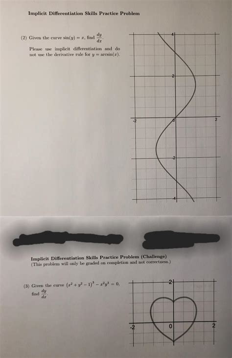 Solved Implicit Differentiation Skills Practice Problem Dy Chegg