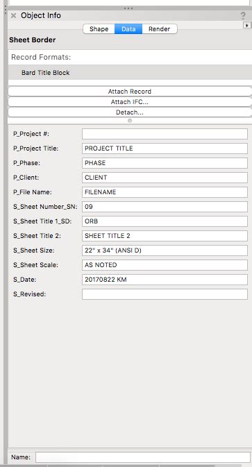 Title Block Border Direct Editing In Project Data And Sheet Data Panes Wishes Granted