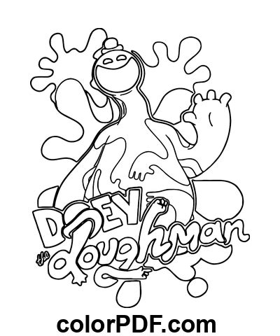 Doey The Doughman Sketch Coloring Pages And Books In PDF
