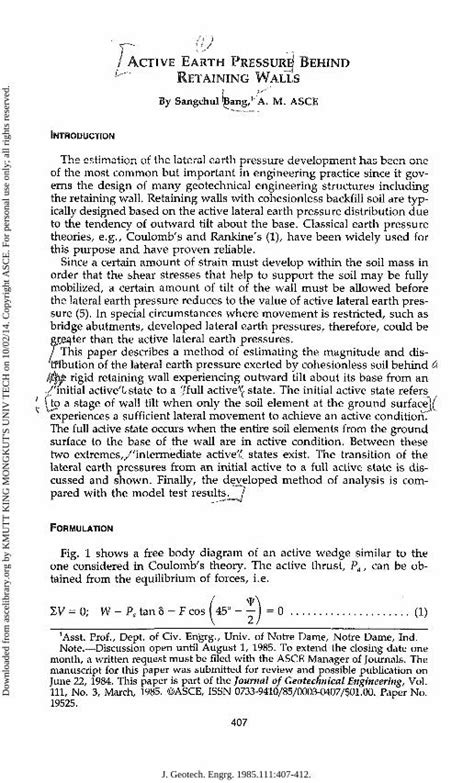 Pdf Active Earth Pressure Behind Retaining Walls Dokumen Tips