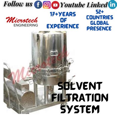 Stainless Steel Solvent Filtration System At ₹ 96523 In New Delhi Id