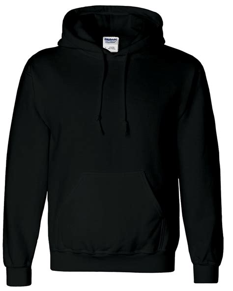 Black Blank Hoodie Template