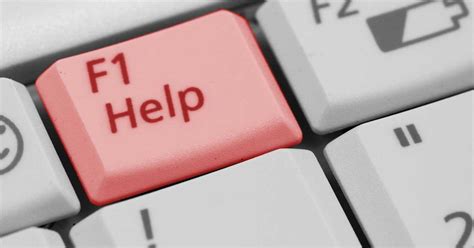 How To Disable Help When Pressing The F1 Key In Windows