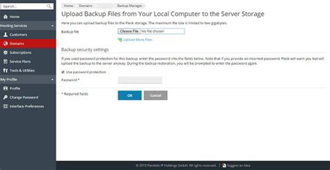 How To Create A Backup On Plesk