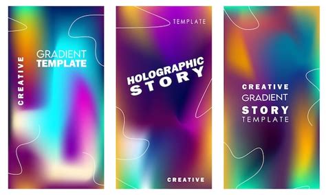 Premium Vector Set Of Abstract Mesh Gradients Cute Gradient