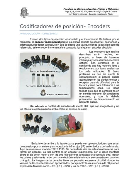 Encoder 1 Pdf Engranaje Electrónica