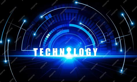 Premium Vector Abstract Door Open Light Of Technology Background Hitech Communication Concept