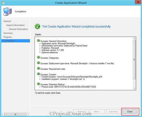 deploy silverlight using sccm 2012 r2