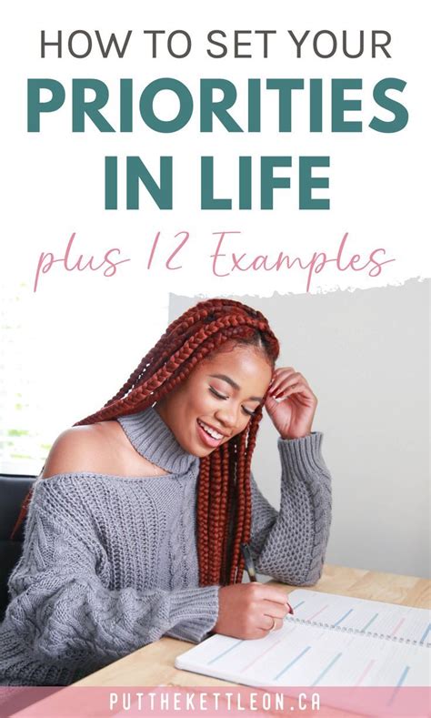 How To Set Your Top Priorities In Life 12 Examples Personal Development Blog Personal