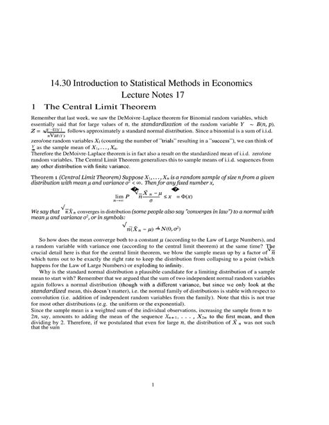 Central Limit Theorem Estimators Bias And Consistency √ ∼ N √ σ →