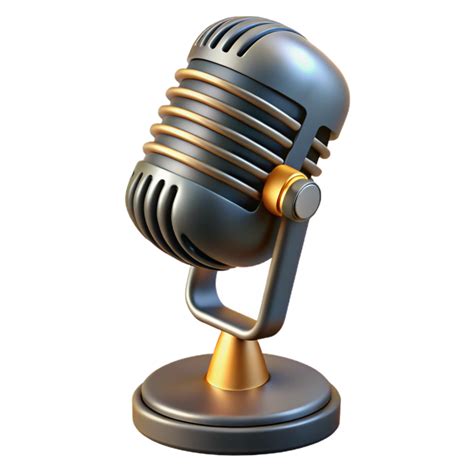 Striking Nordic Hyper Specific Professional Render Isolated Cutout A Vintage Style Microphone