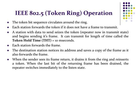 Ppt Ieee 8025 Token Ring Lan Powerpoint Presentation Free
