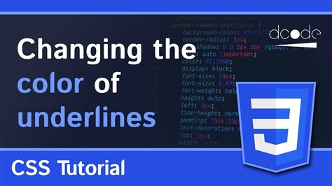 Css Text Decoration Color Property Rare Css Props 2 Youtube