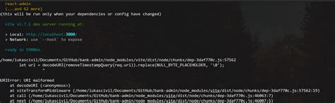 Node UnhandledPromiseRejectionWarning URIError URI Malformed Issue Vitejs