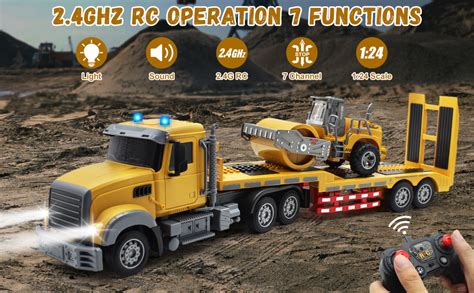 Quirkyglee Rc Semi Truck Remote Control Semi Truck And