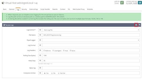 how to create virtual hosts in openlitespeed web server