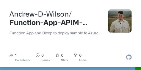 Github Andrew D Wilsonfunction App Apim Backend Function App And Bicep To Deploy Sample To