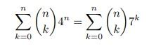 Combinatorics Sum Of Binomial Coefficient Equation Mathematics Stack Exchange