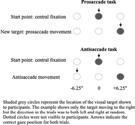 Example Of The Pro And Antisaccade Tasks Download Scientific Diagram