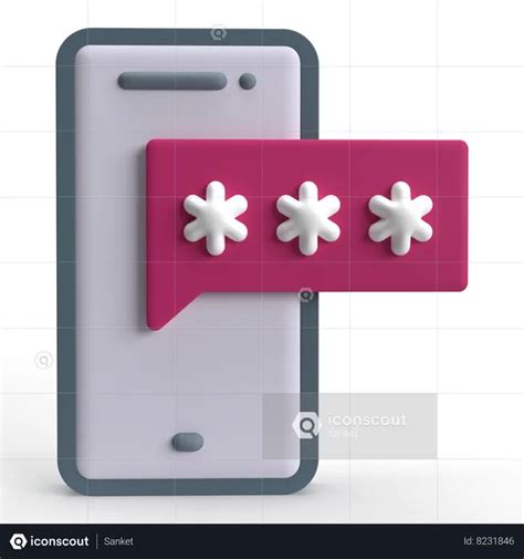 Mobile Otp 3d Icon Free Download Crime And Security 3d Icons Iconscout