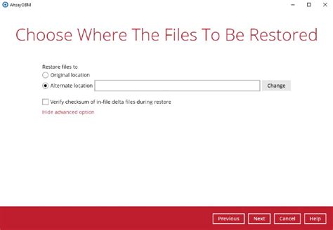 V9 Restoring Cloud File Backup Job On Ahsayobm Ahsay Backup