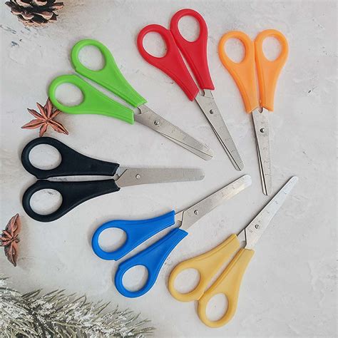 Yulier Scissors 5 Student Ruler Scissors Craft Scissors Small