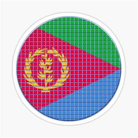 Eritrea Flag Rounded Squares Pixel Sticker For Sale By MoonElite Redbubble