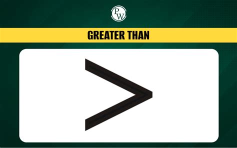 Greater Than Symbol Meaning Mathematical Applications