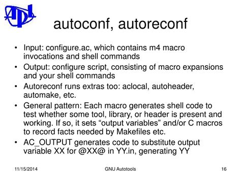 Ppt The Gnu Autotools Autoconf Automake Libtool Powerpoint