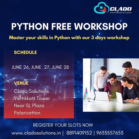 clado hr on linkedin register your slots now python 3 days free