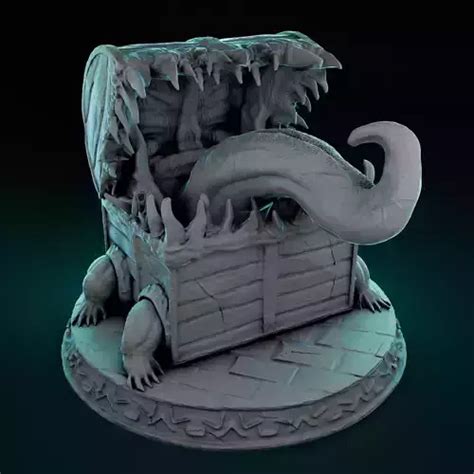 Mimic Monster Crate 3d Model 3d Printable Cgtrader
