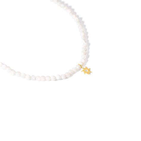 خرید آنلاین گردنبند طلا سنگی خورشید گالری پرسته