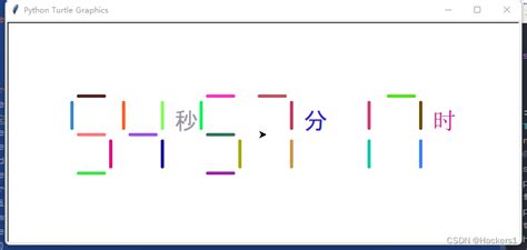 Python小程序之七段数码读秒对实例7进行举一反三绘制系统时间时分秒的七段数码管显示。在时间后加时 Csdn博客
