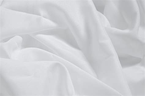 White Smooth Ripple Linen Fabric On Detail Texture Background Stock