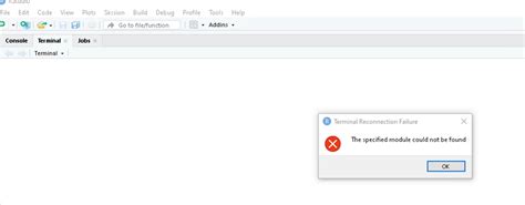 Unable To Use Terminal RStudio IDE Posit Community