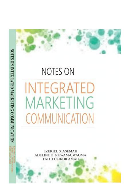pdf notes on integrated marketing communication