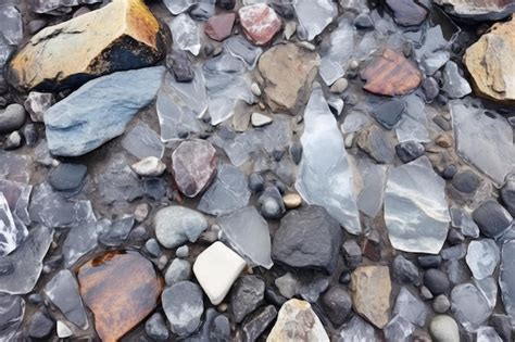 Premium Ai Image Closeup Of Stones In Permafrost Layer
