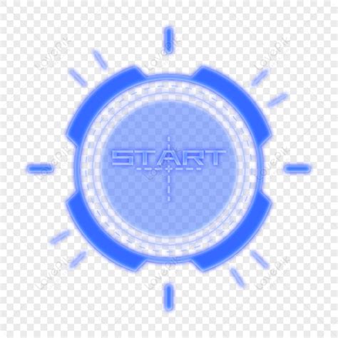Round Technological Style Button Border Element PNG Picture And Clipart Image For Free Download