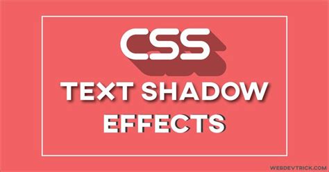 Types Of Text Shadow Effects With HTML And CSS