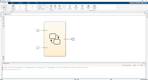 Matlab Simple Stateflow Model Is Not Functioning Stack Overflow