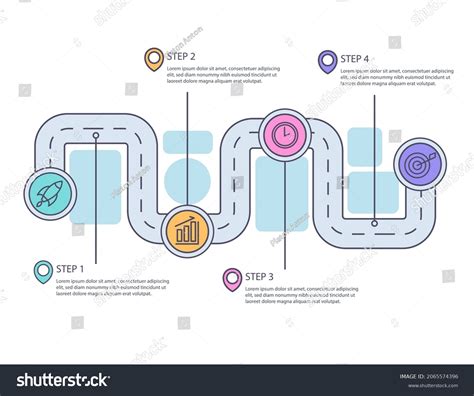 Road Map Infographic Creative Plan Design Stock Vector Royalty Free 2065574396 Shutterstock