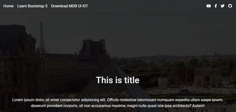 Github Mdbootstrapbootstrap Jumbotron Responsive Jumbotron Built With Bootstrap 5 Examples