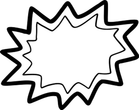 Free Explosion Outline Svg Mediamodifier