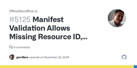 manifest validation allows missing resource id causing deployment