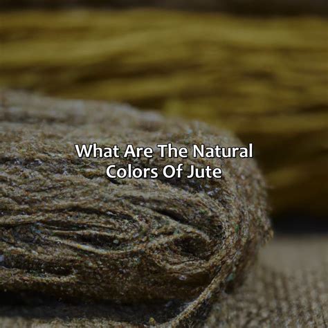 What Color Is Jute