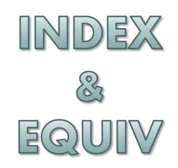 Connaissez Vous Les Fonctions INDEX Et EQUIV